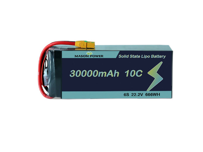 Solid State 6S 30000mAh 10C LiPO Drone FPV Battery Pack – MasonPower